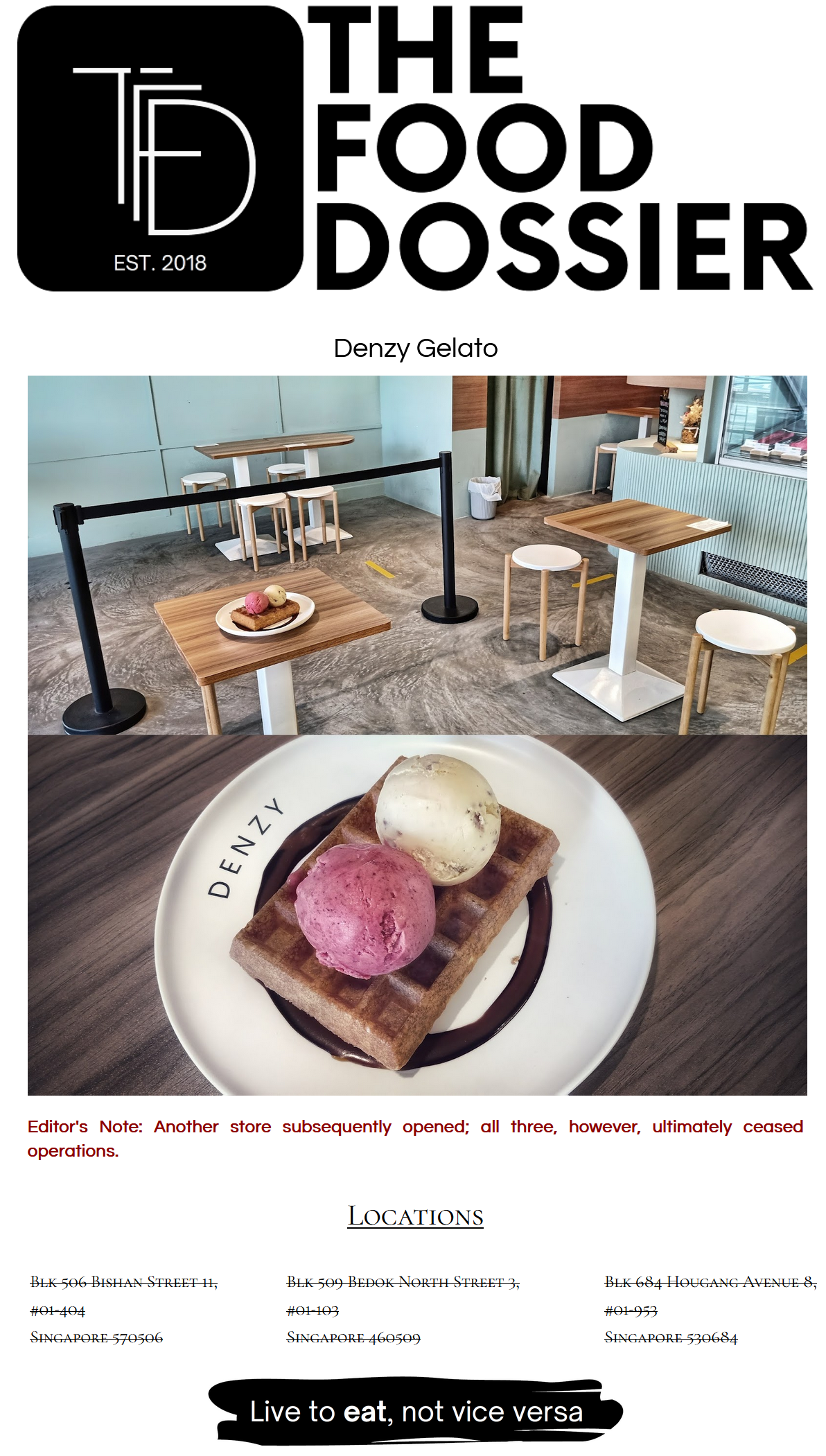 Denzy Gelato: Started in Feb 2021, uplorried completely in Dec 2025 ...